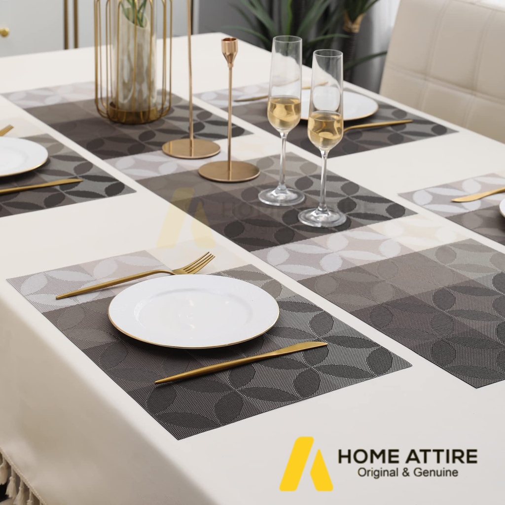 7 Pieces Table Mat and Runner Set | Table Mat | Table Runner | Dining ...