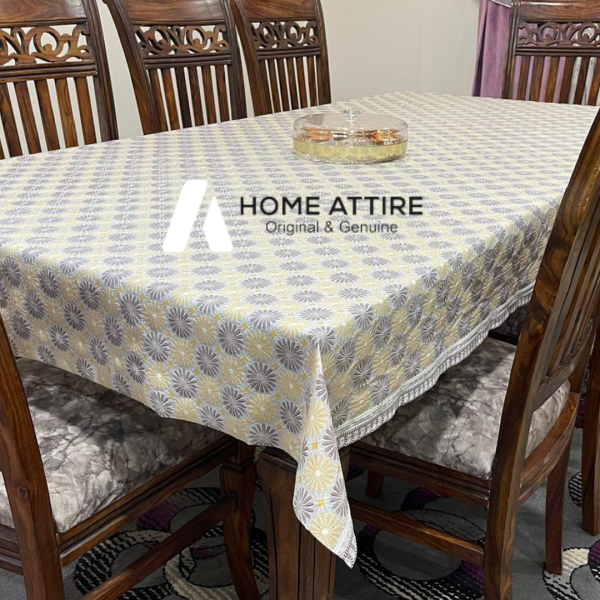 Dining Table Cover for 6 Seater Rectangle (54 x 104) Inches Fancy ...