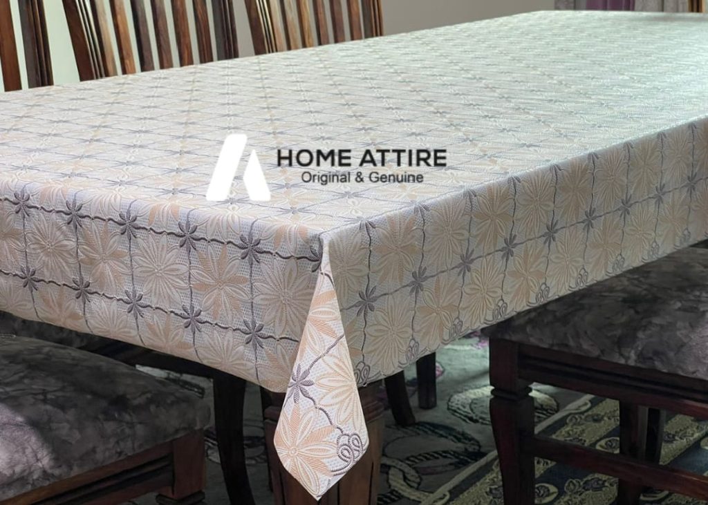 Fancy Dining Table Cover Sheet Plastic for 4 Seater 6 Seater 8 Seater ...