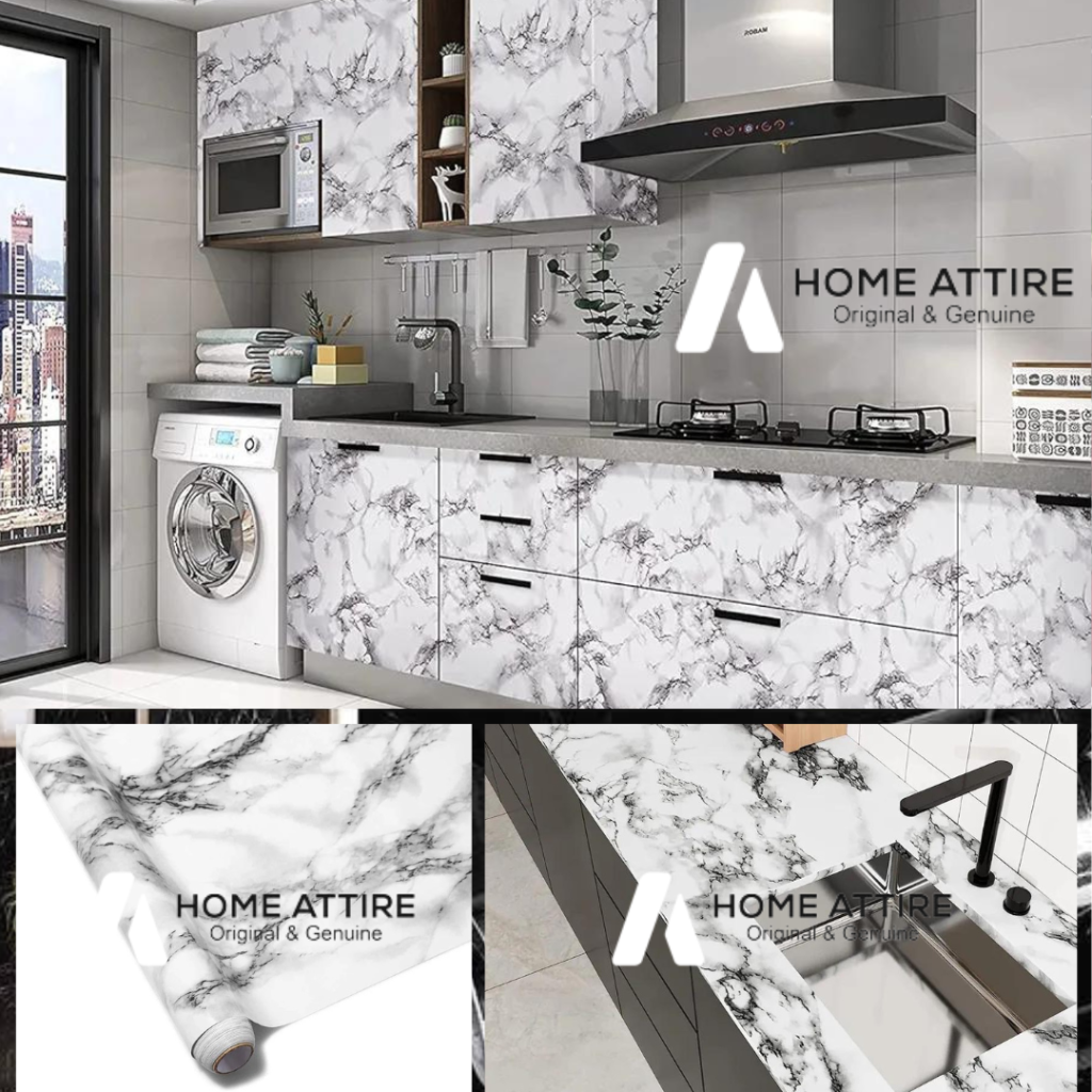 Self Adhesive PVC Sticker Marble Sheet Price in Pakistan - White and ...