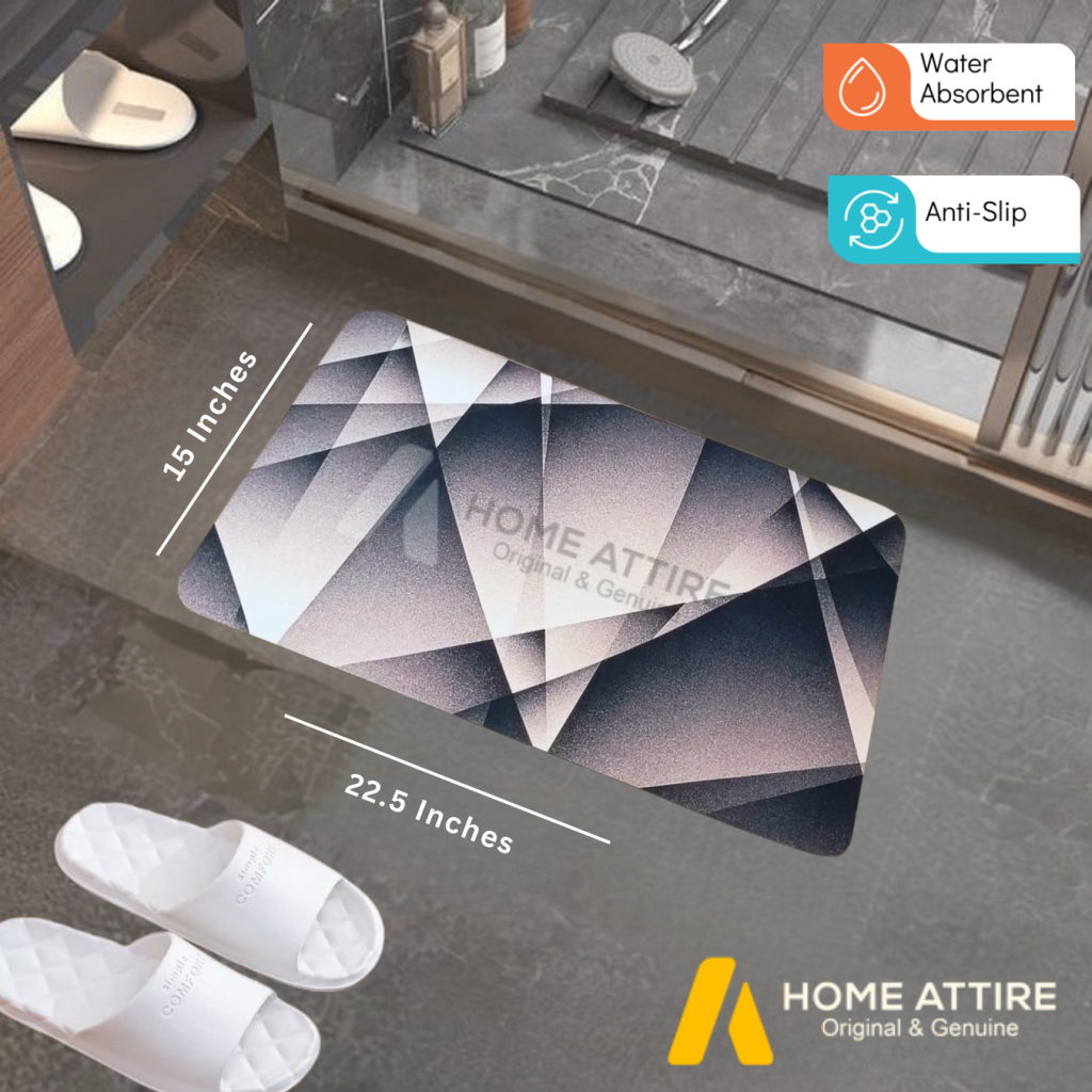 Non-Slip Water Absorbing Floor Mat for Kitchen and Bathroom
