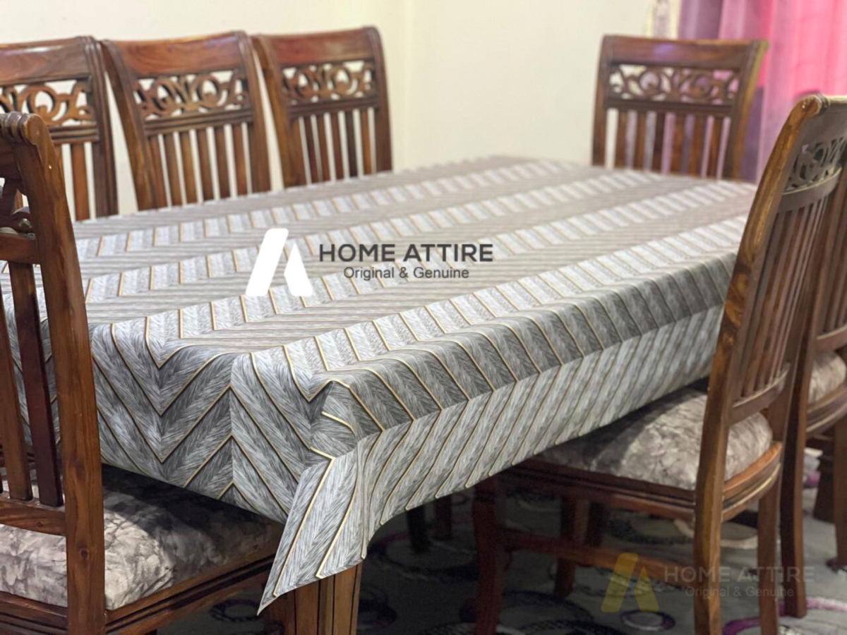 Luxury Herringbone Dining Table Cover for 4, 6 and 8 Seater