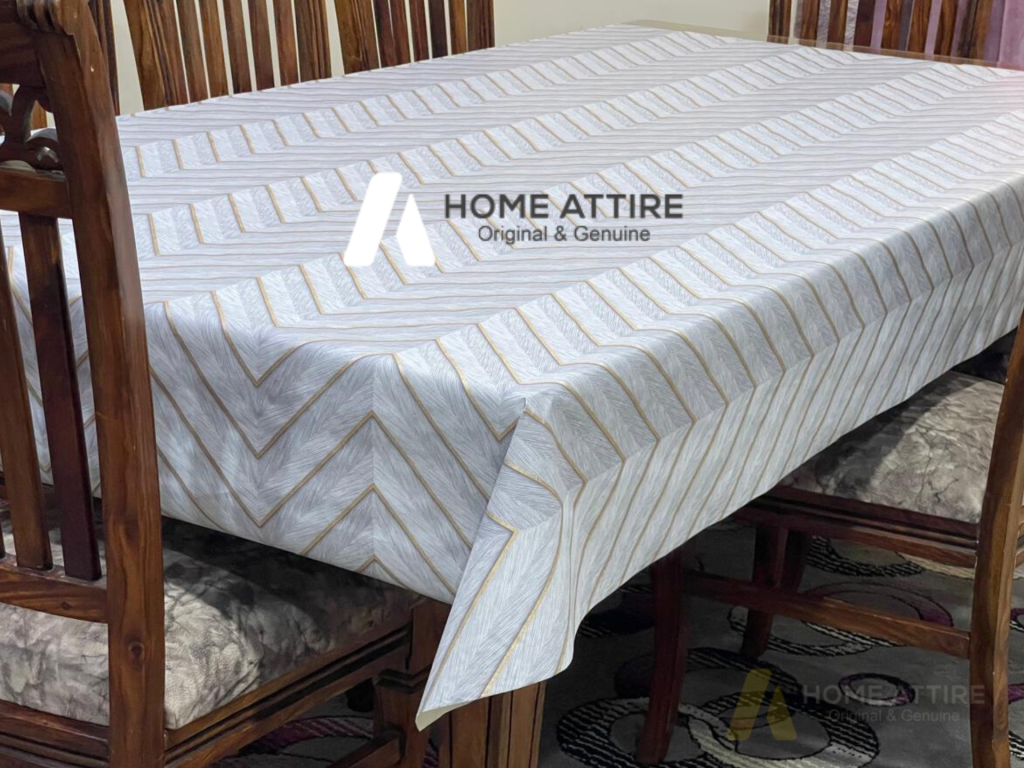 Stylish Herringbone Dining Table Cover For 4 6 Seater & 8 Seater