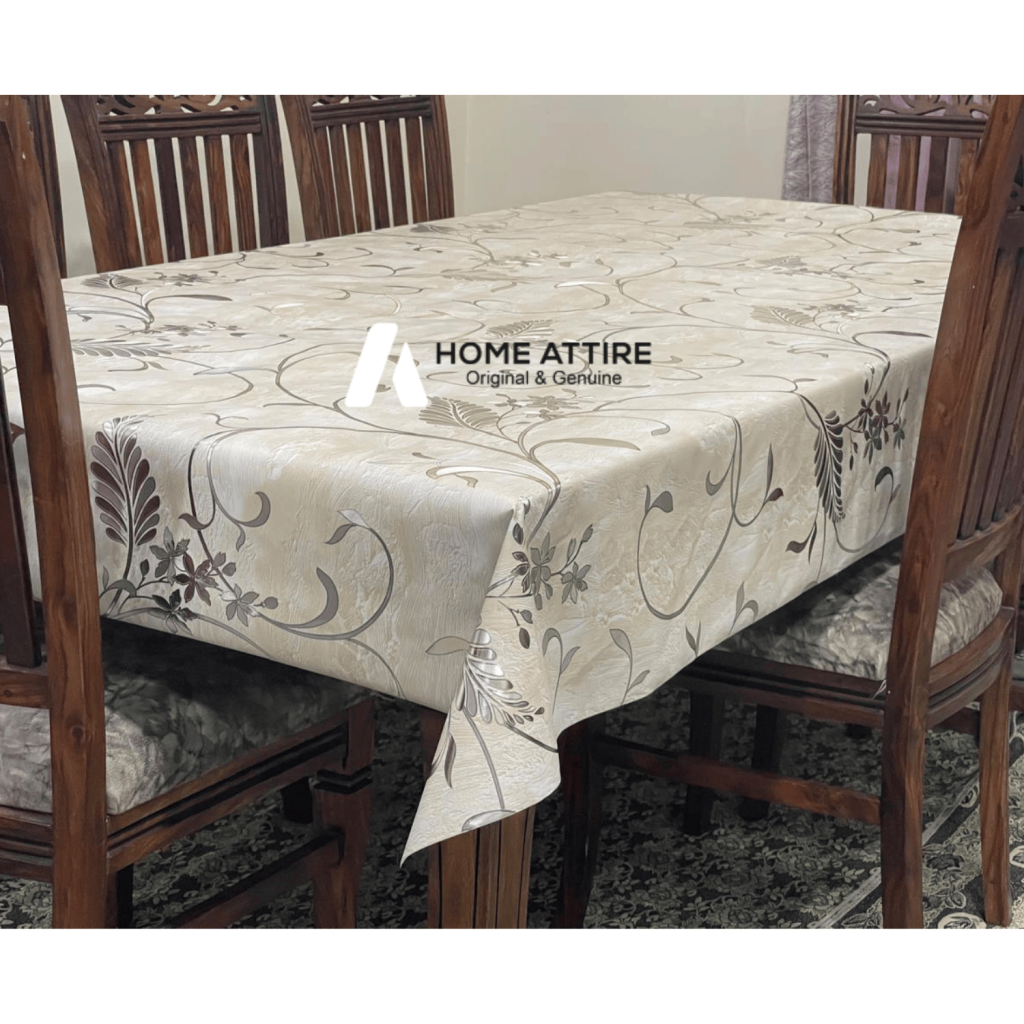 Elegant Floral Dining Table Cover for 4 Seater, 6 Seater & 8 Seater